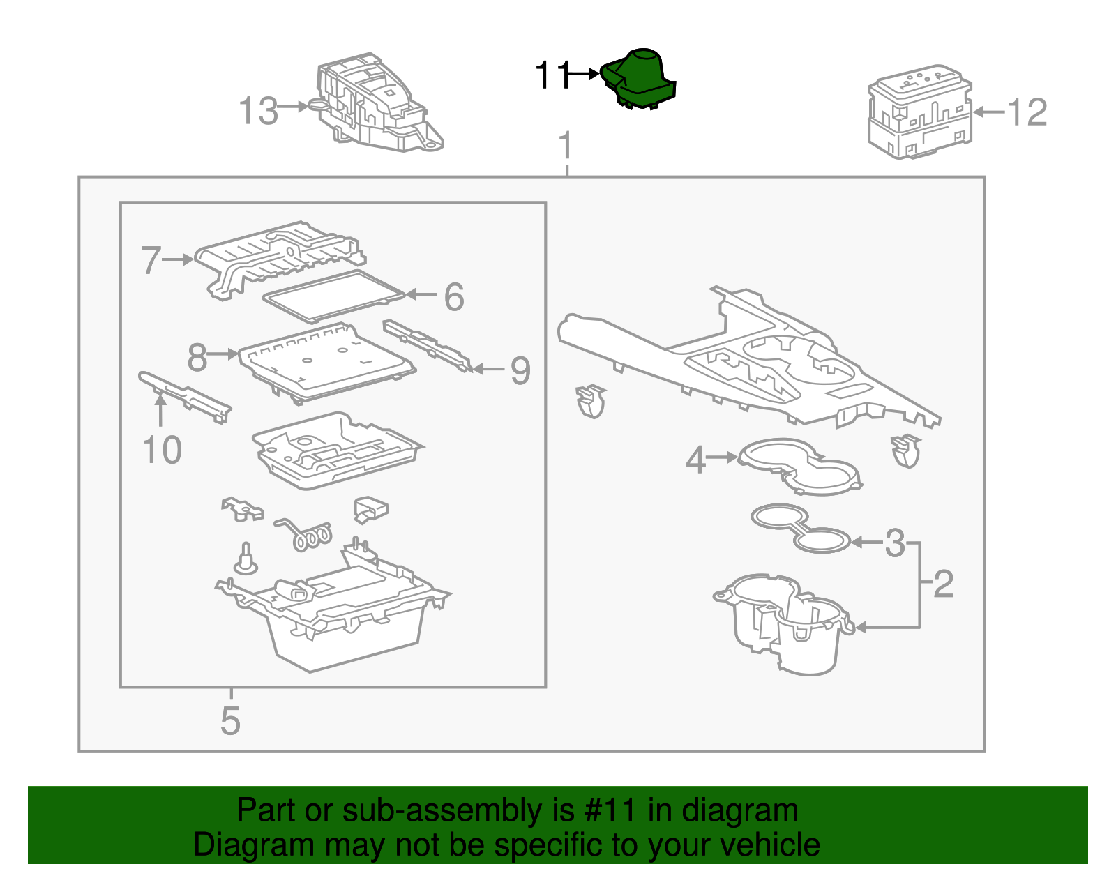 2018-2025 Toyota Camry Shift Boot 58808-06051-C0 | Lithia Toyota Parts