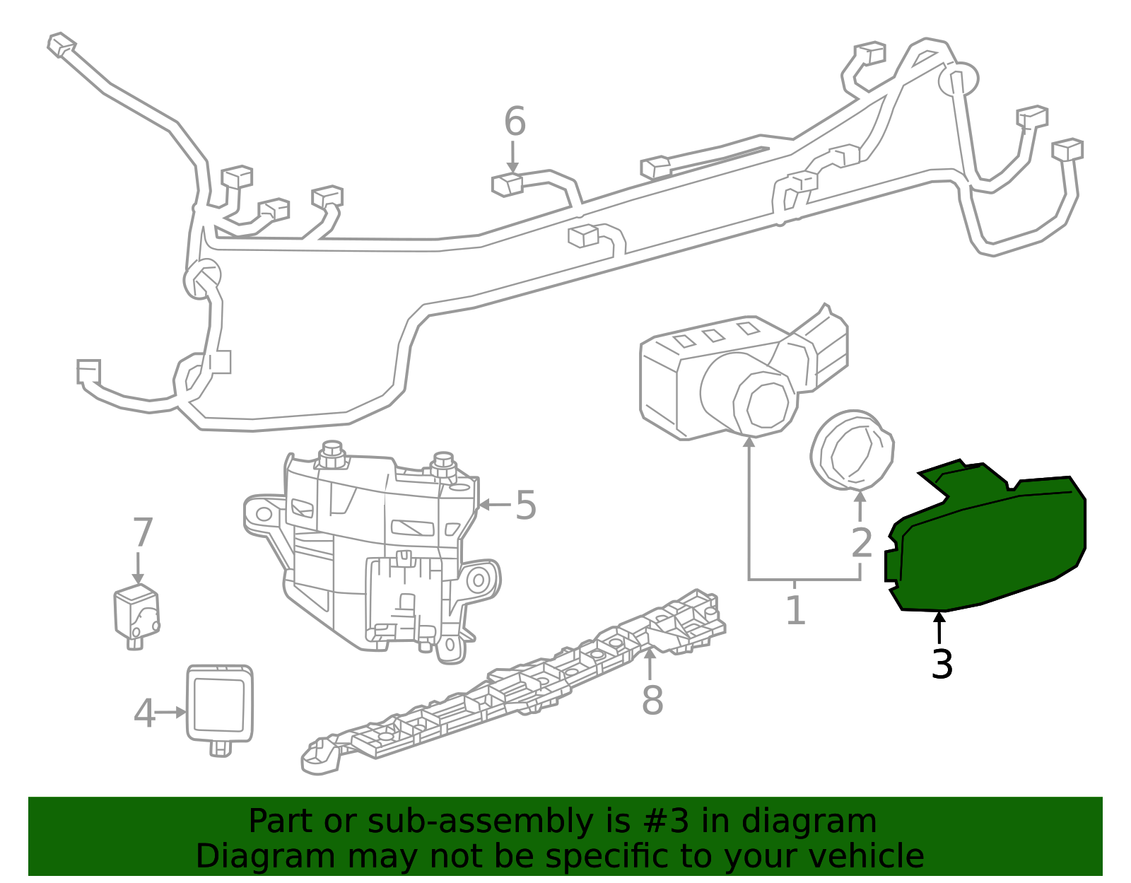 89348-30500-B1 - Park Sensor Retainer Bracket 2025 Toyota Crown Signia ...