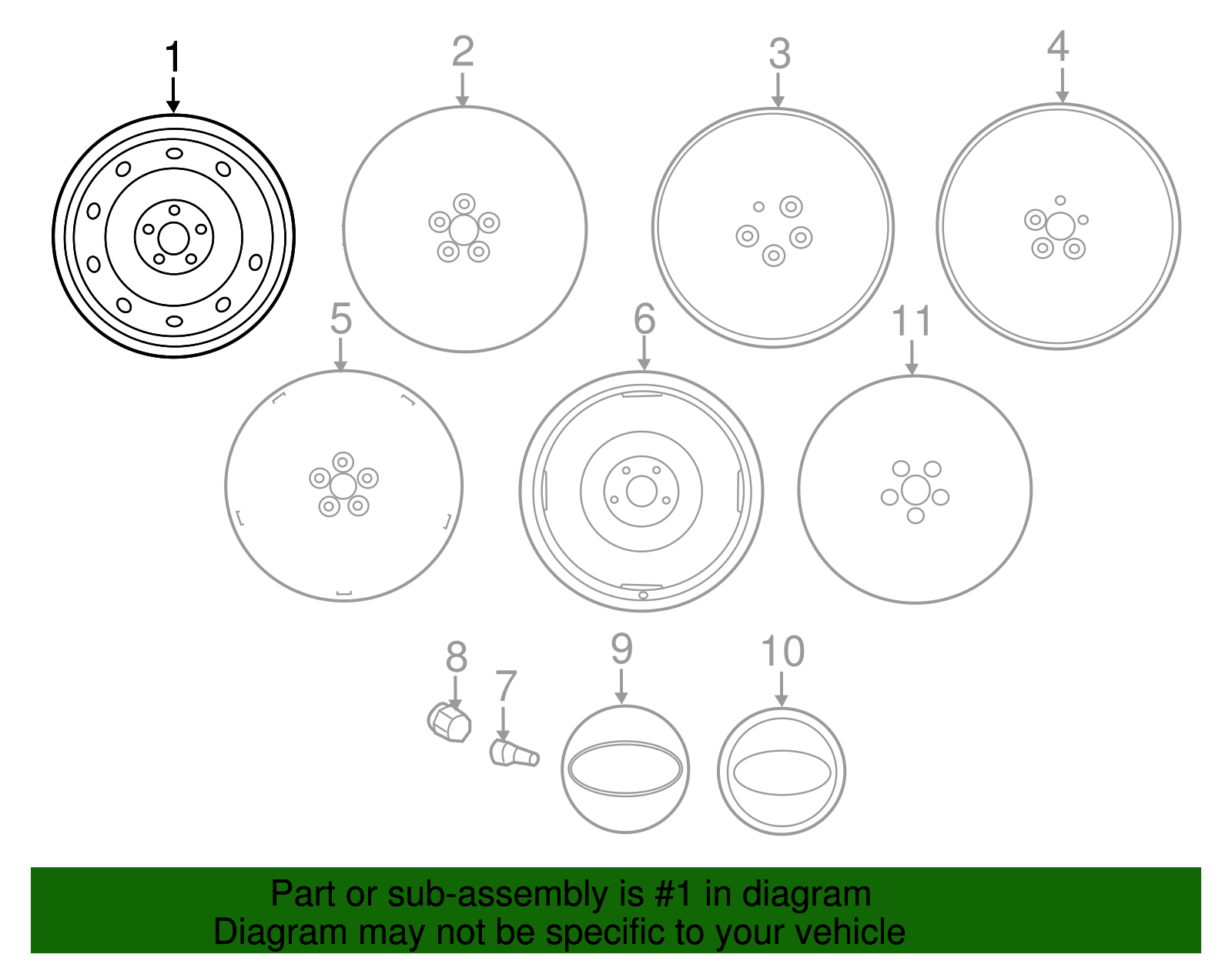 2008-2013 Subaru Wheel, Steel 28111SA280 | Buy Subaru Parts