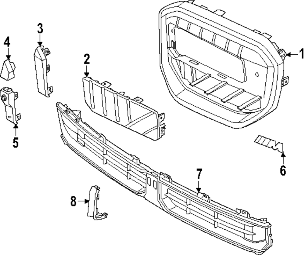 51-11-8-087-038 - Lower Grille 2025 BMW X3 | BMW Auto Parts Warehouse