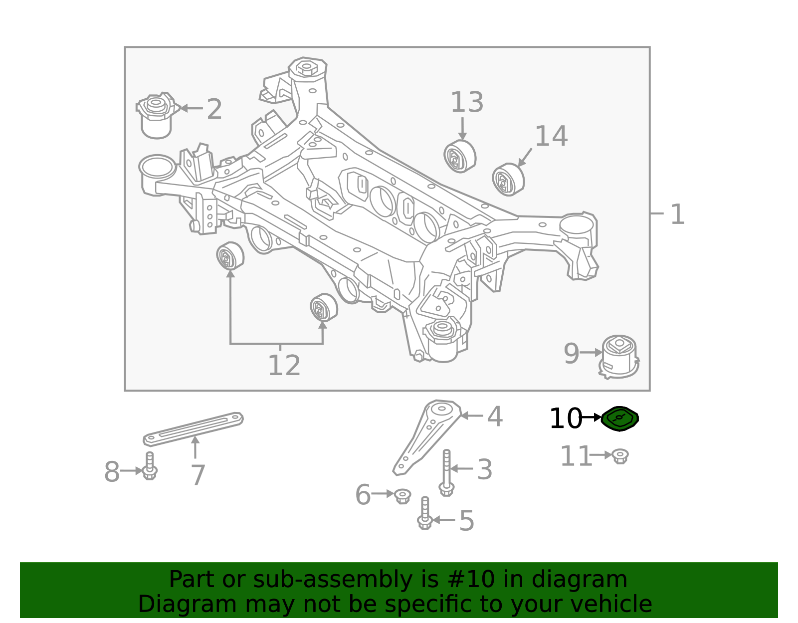 2017-2022 Genesis G90 Mount Bushing 21772-D2000 | OEM Parts Online