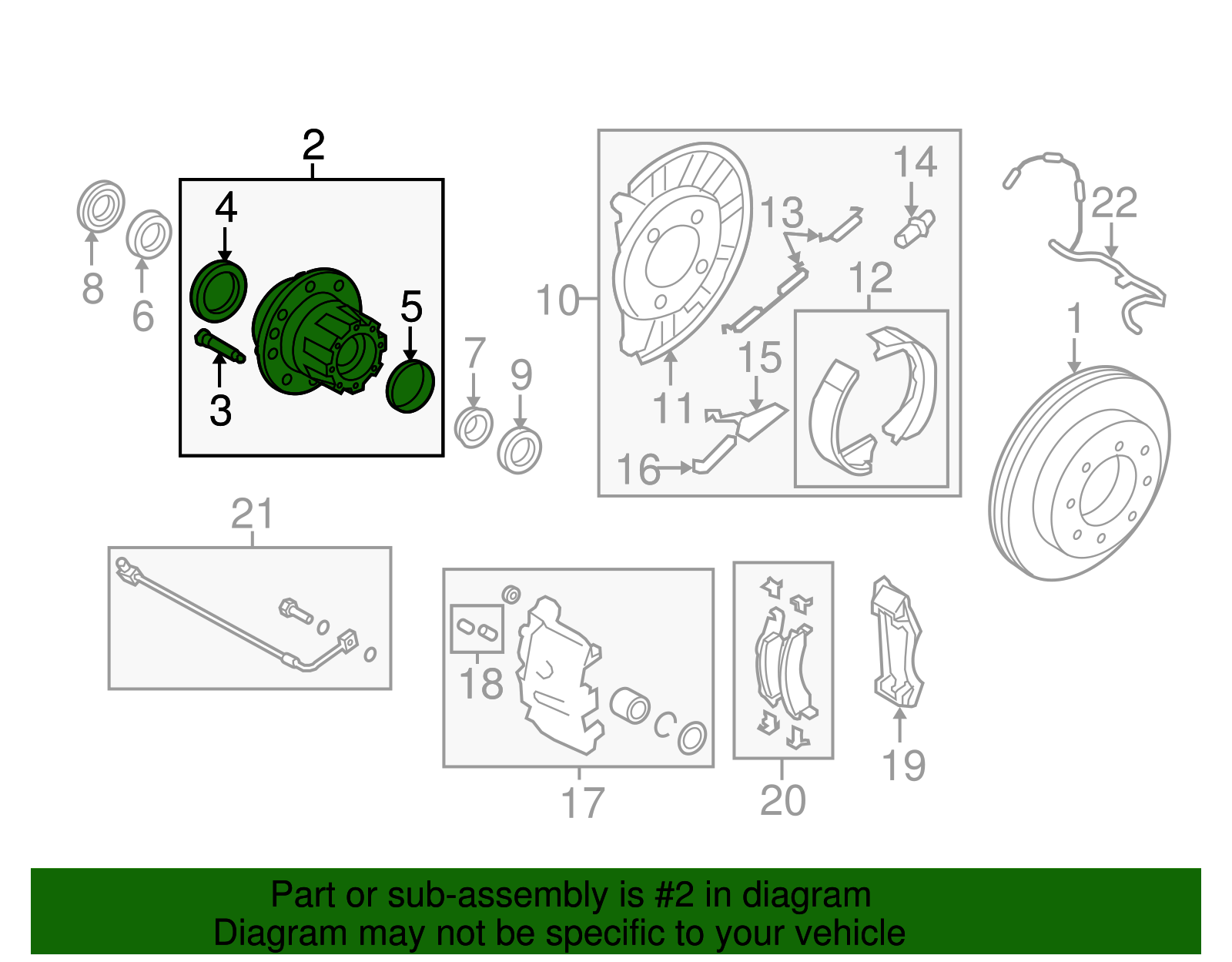 2008-2014 Ford Motorcraft™ Hub HUB-142 | Ford OEM Parts Outlet