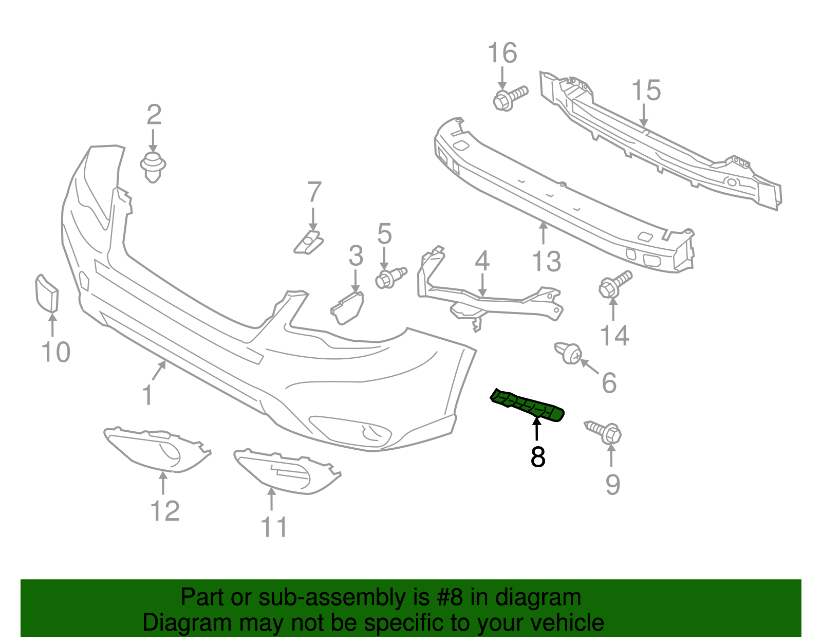 2014-2018 Subaru Forester Side Bracket 57707SG030 | Subaru Parts Store