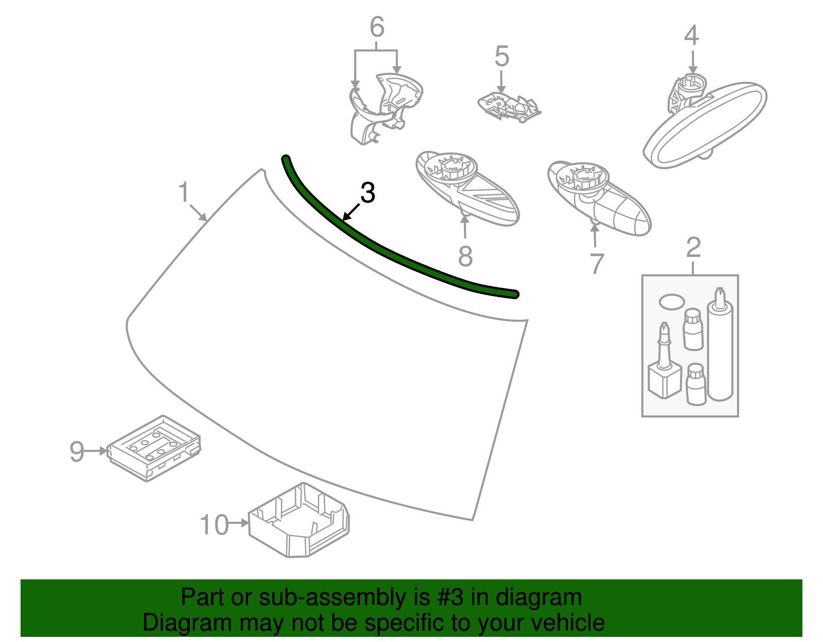 51-31-7-155-304 - Upper Molding Second Generation MINI Germany ONLY 2-4 ...
