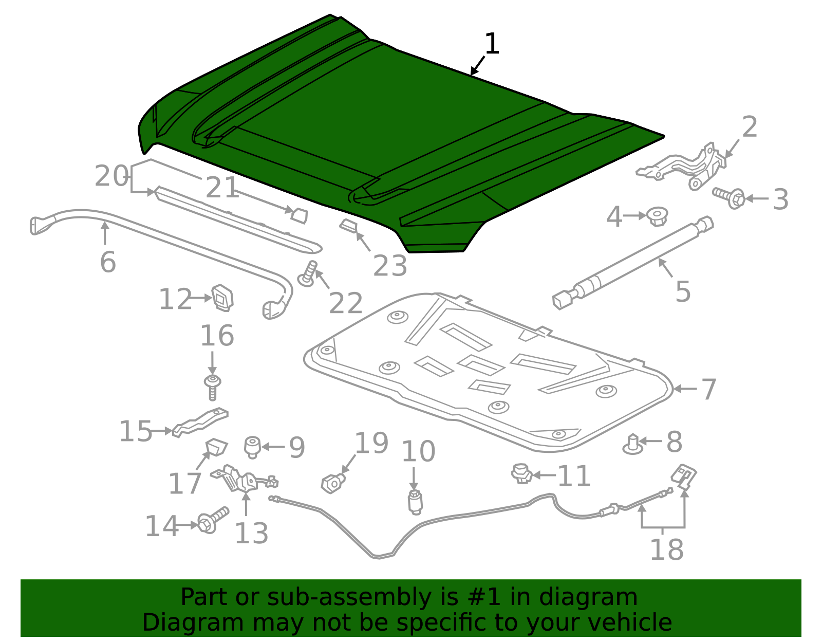 2019-2025 GMC Hood 84610676 | Capital Chevy Parts