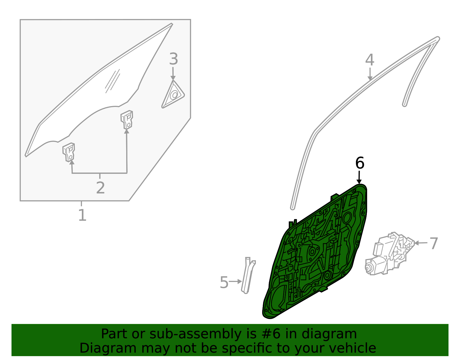 2017-2022 Kia Sportage | Window Regulator | 82471-D9010 | Kia Auto Parts