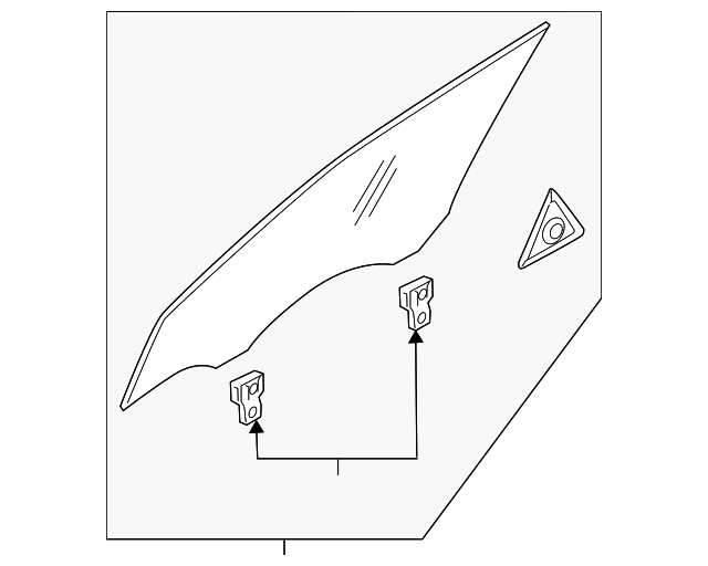 82420-D9030 - Door Glass 2017-2022 Kia Sportage | Kia.Parts Store