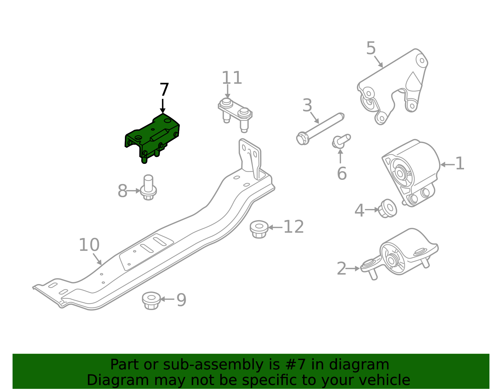 2011-2025 Ford Trans Mount PC3Z-6068-H | TascaParts.com