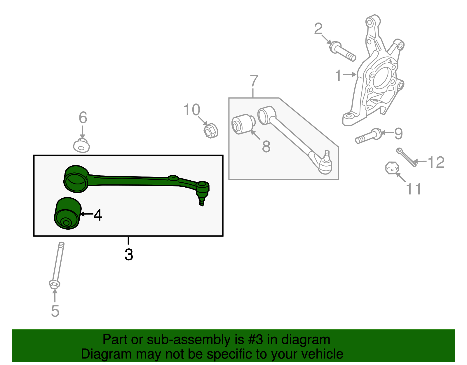 2010-2016 Hyundai Genesis Coupe Front Control Arm 54505-2M000 | OEM ...