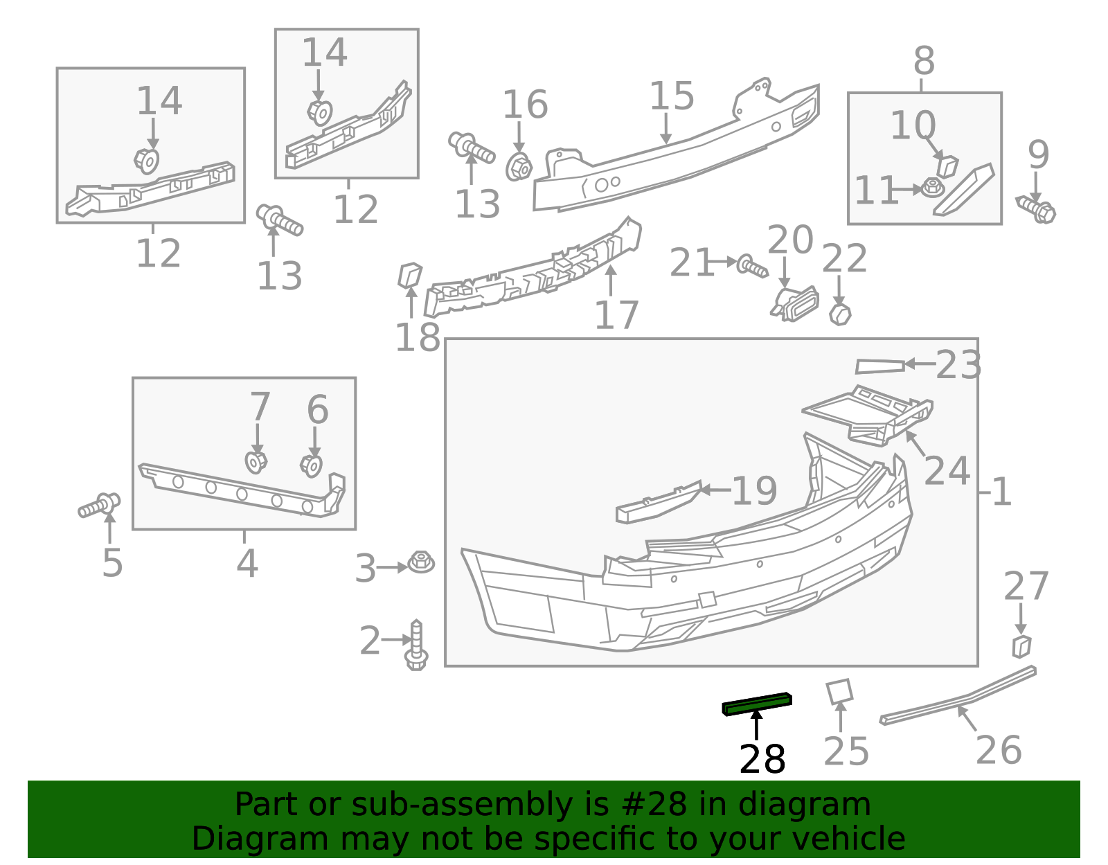 84135078 - Rear Passenger Side Fascia Lower Signal Lamp GMPartsNow