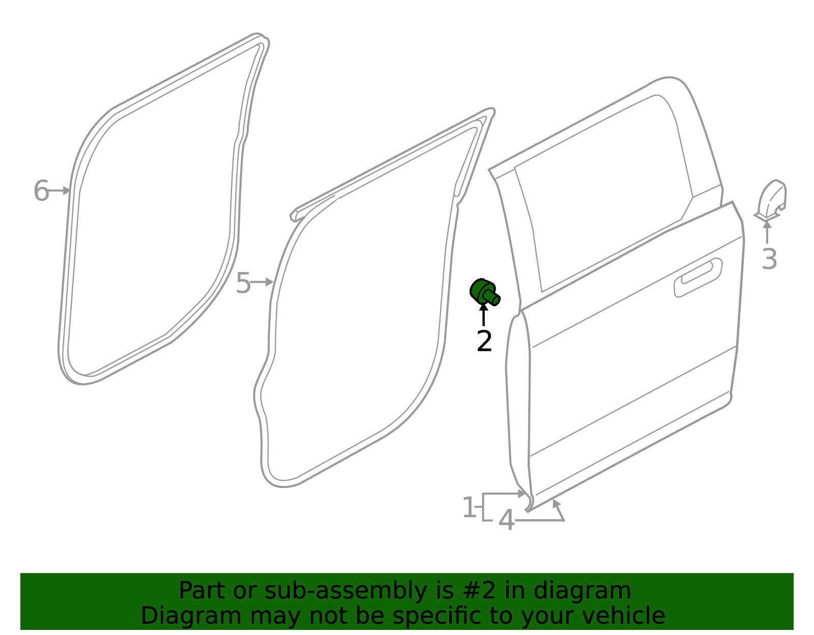 Door Shell Bumper W717122-S300 | OEM Parts Online