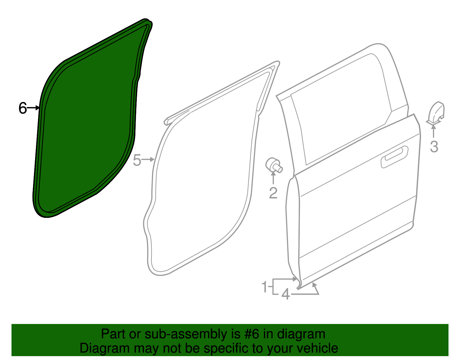 KL3Z-16253A11-A - Weather-Strip On Body 2015-2025 Ford | Direct Factory ...