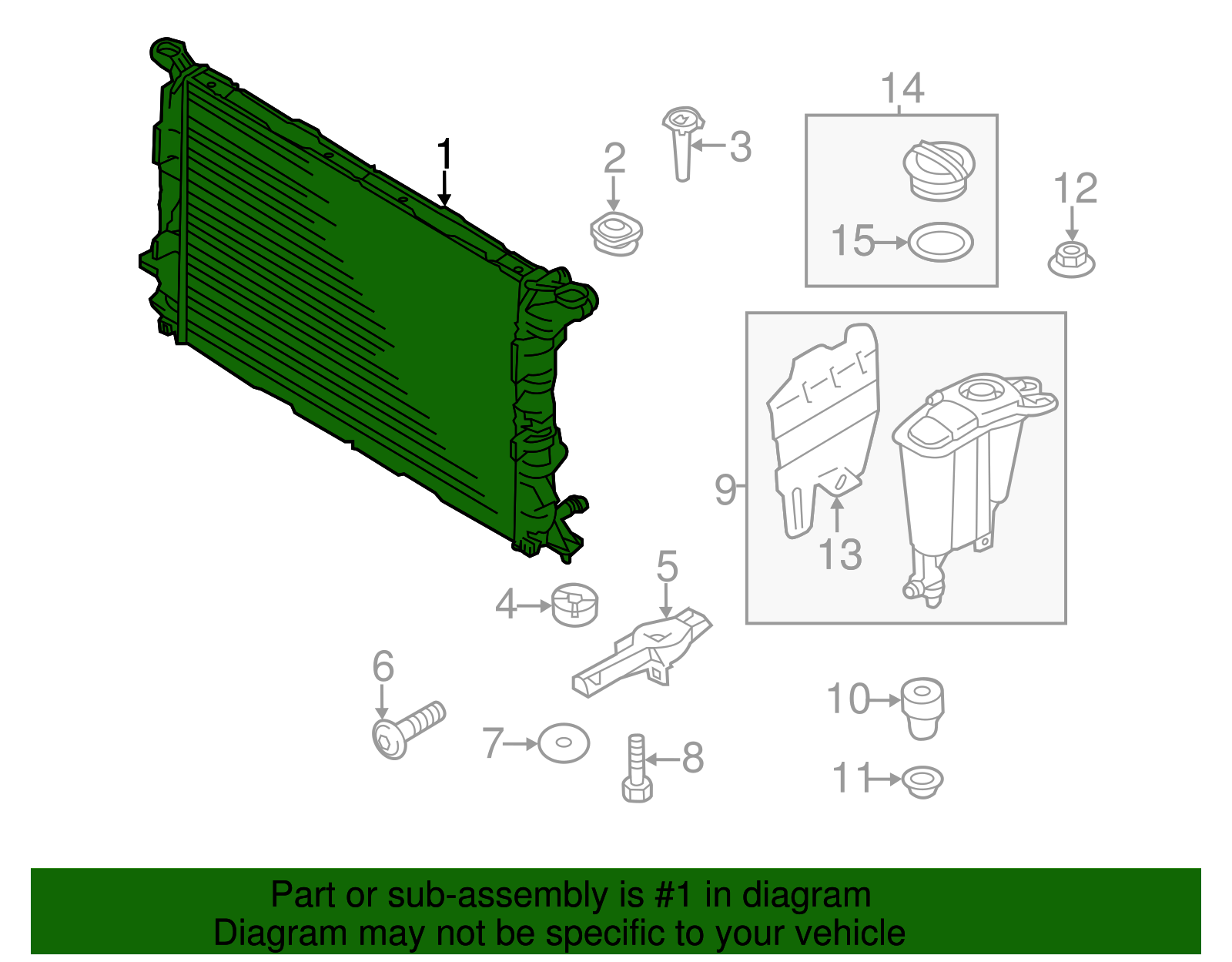 2013-2018 Audi Additional Radiator 4G0-145-804-D | Audi USA Parts
