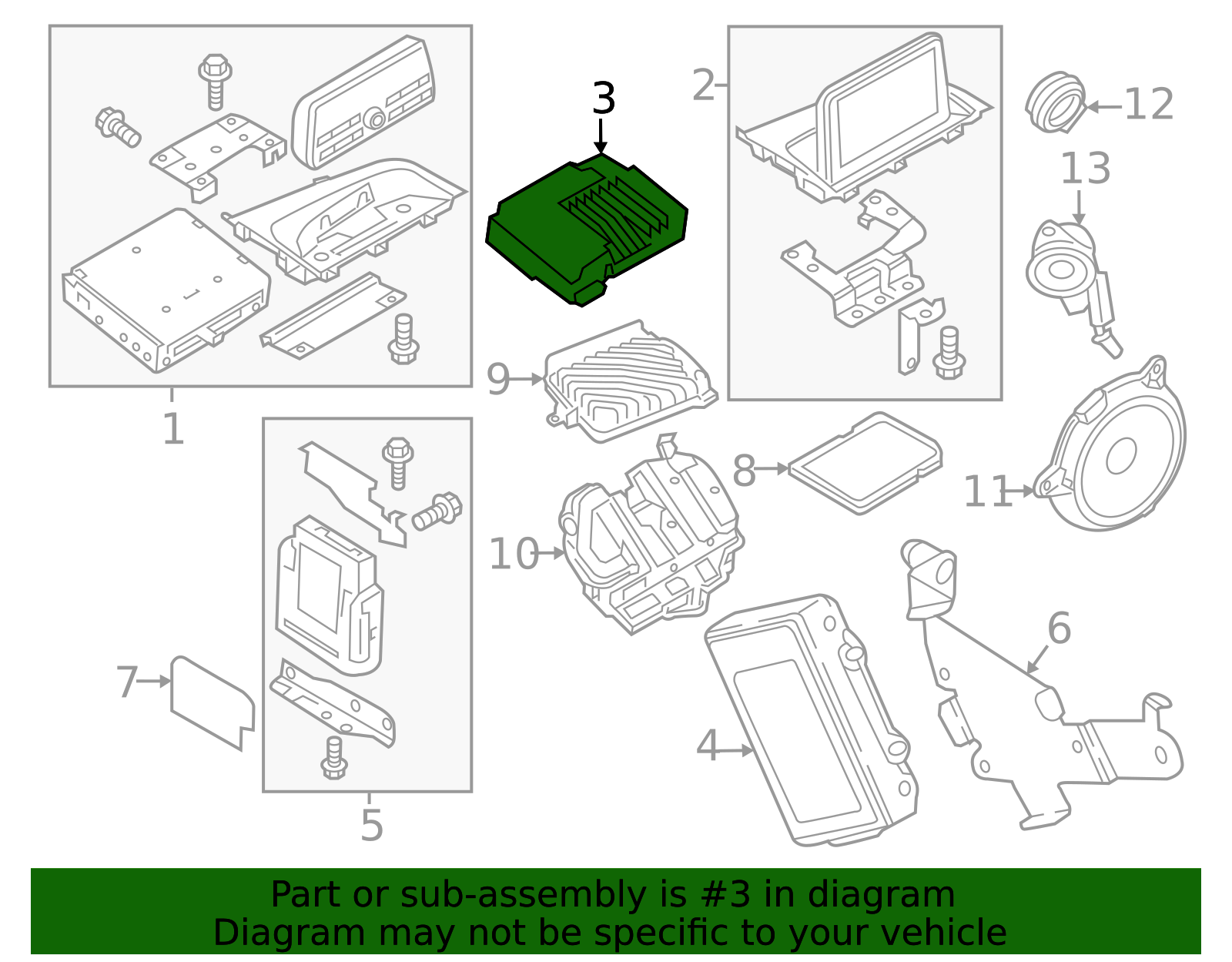 2014-2022 Mazda | Radio Control Unit | KPF1-66-9C0F | Mazda Online Parts