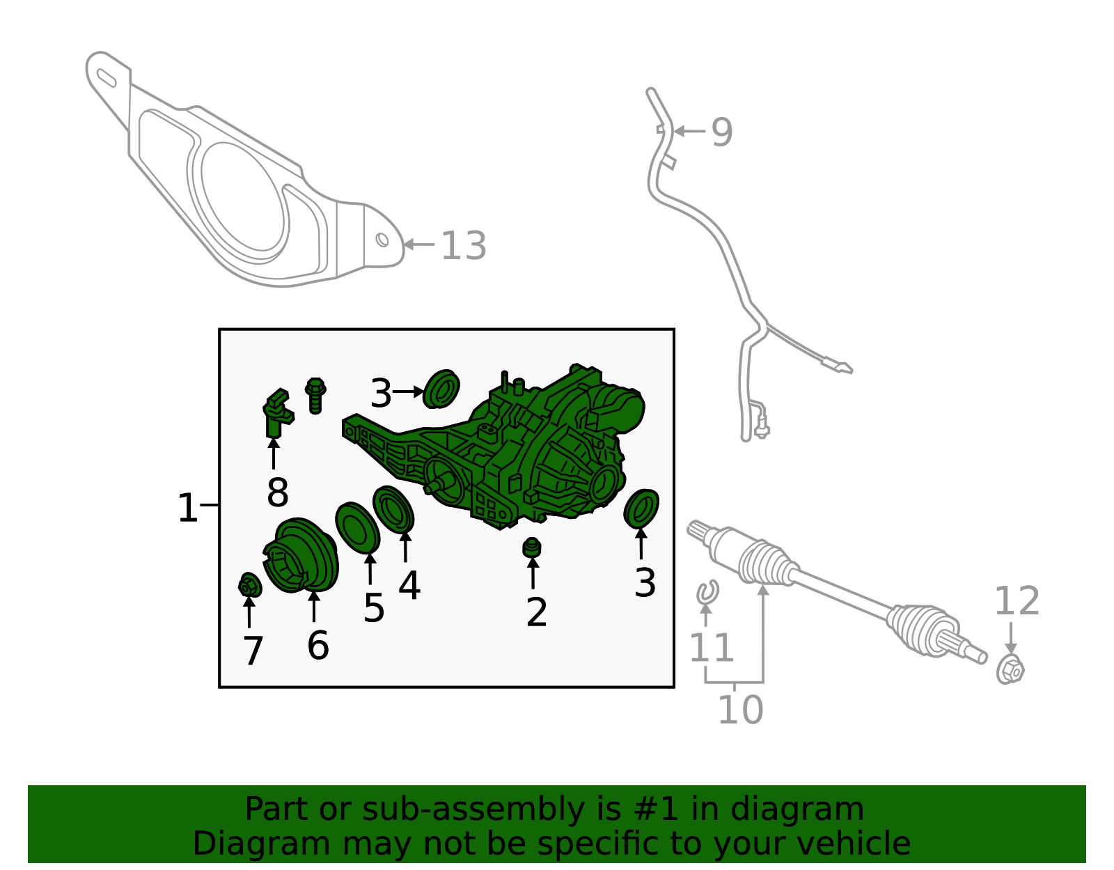 2020-2025 Ford | Differential | K2GZ-4000-AW | Walls' Ford Parts