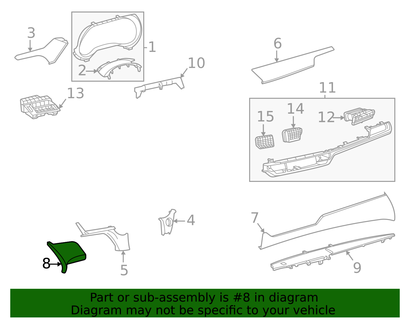 2021-2024 Toyota Sienna Center Molding 55436-08030-A0 | Toyota Parts Center