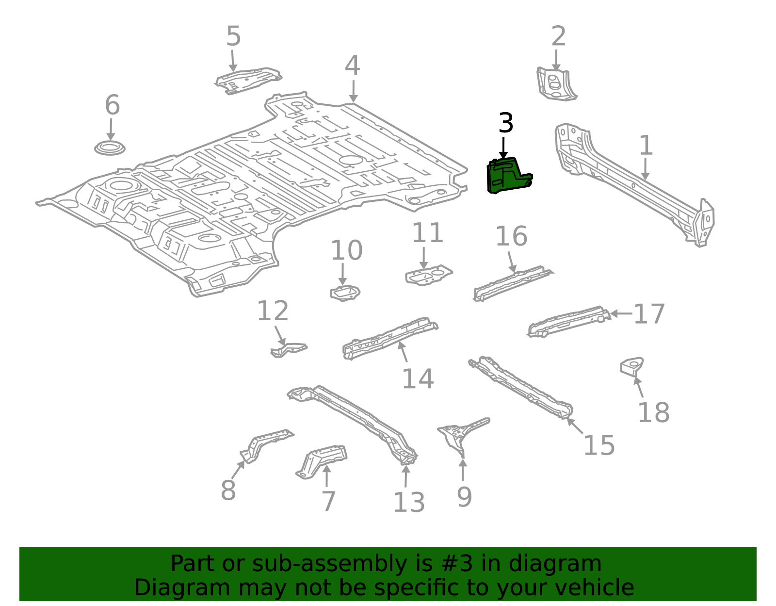 58317-60060 - Floor Extension 2008-2021 Toyota Land Cruiser | Toyota ...