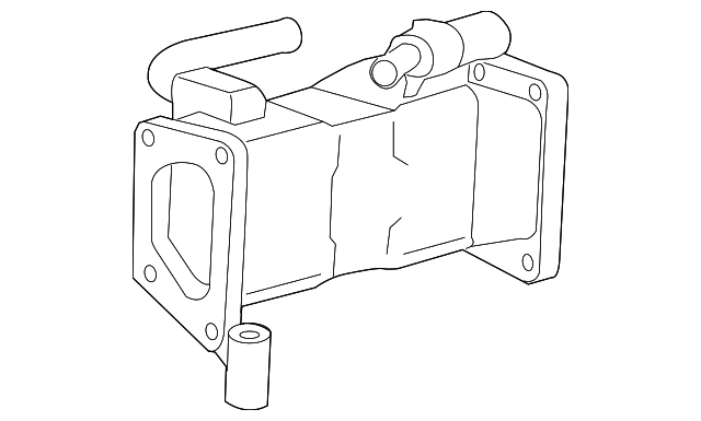 2011-2014 GM Exhaust Gas Recirculation (EGR) Valve Cooler 12635704 ...