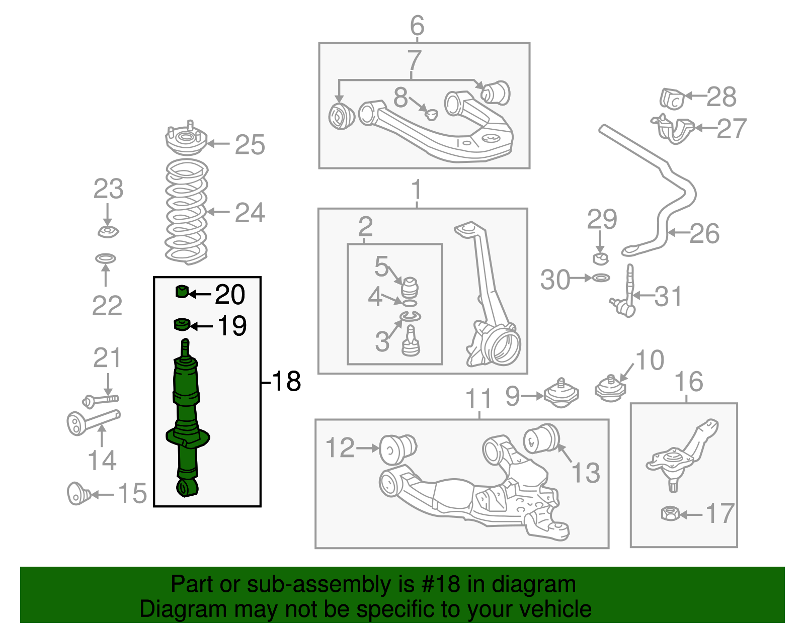 2004-2006 Toyota Tundra Shock Absorber 48510-A9280 | Toyota Parts Center