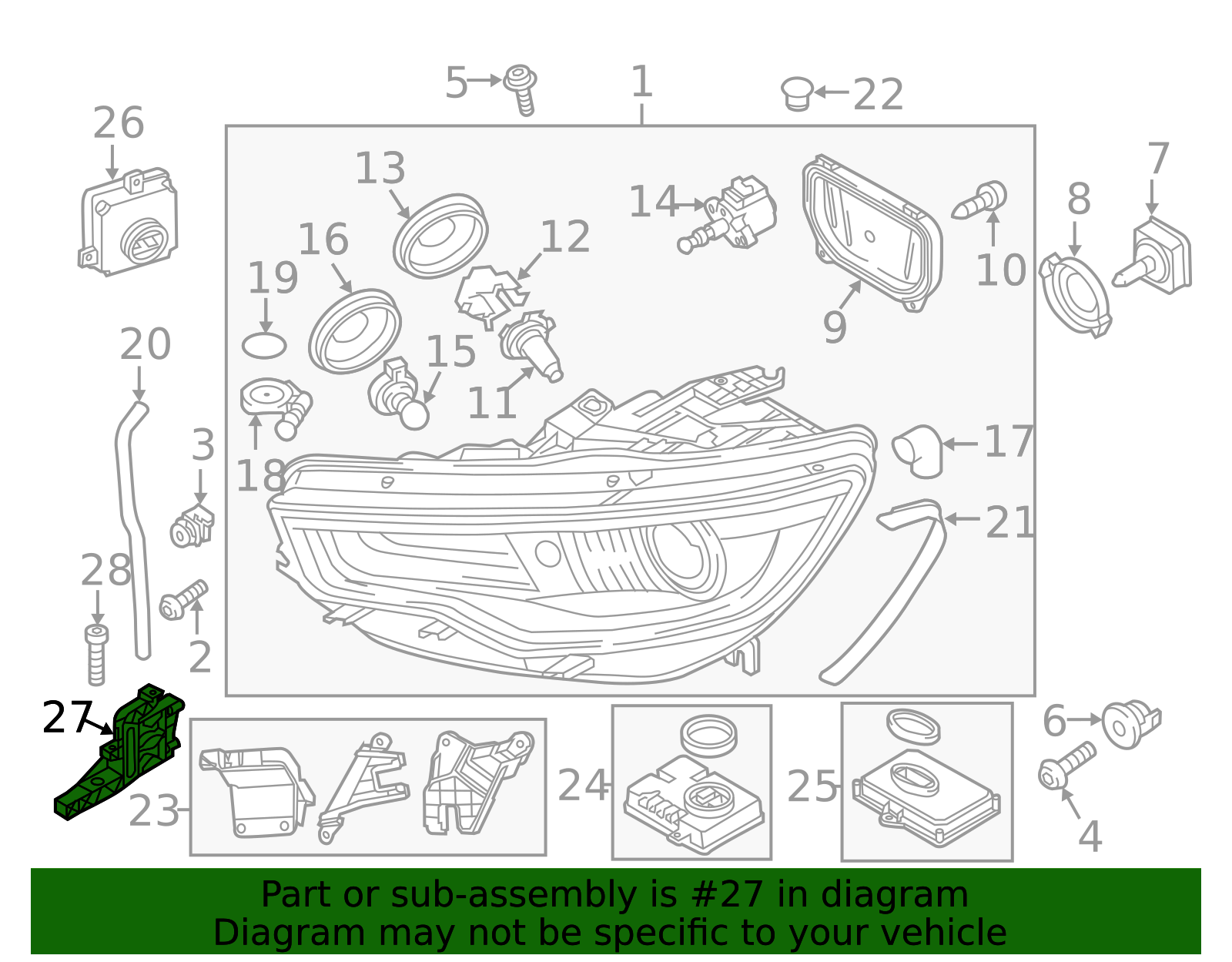 2012-2015 Audi Mount Bracket 4G0-805-607 | Audi USA Parts