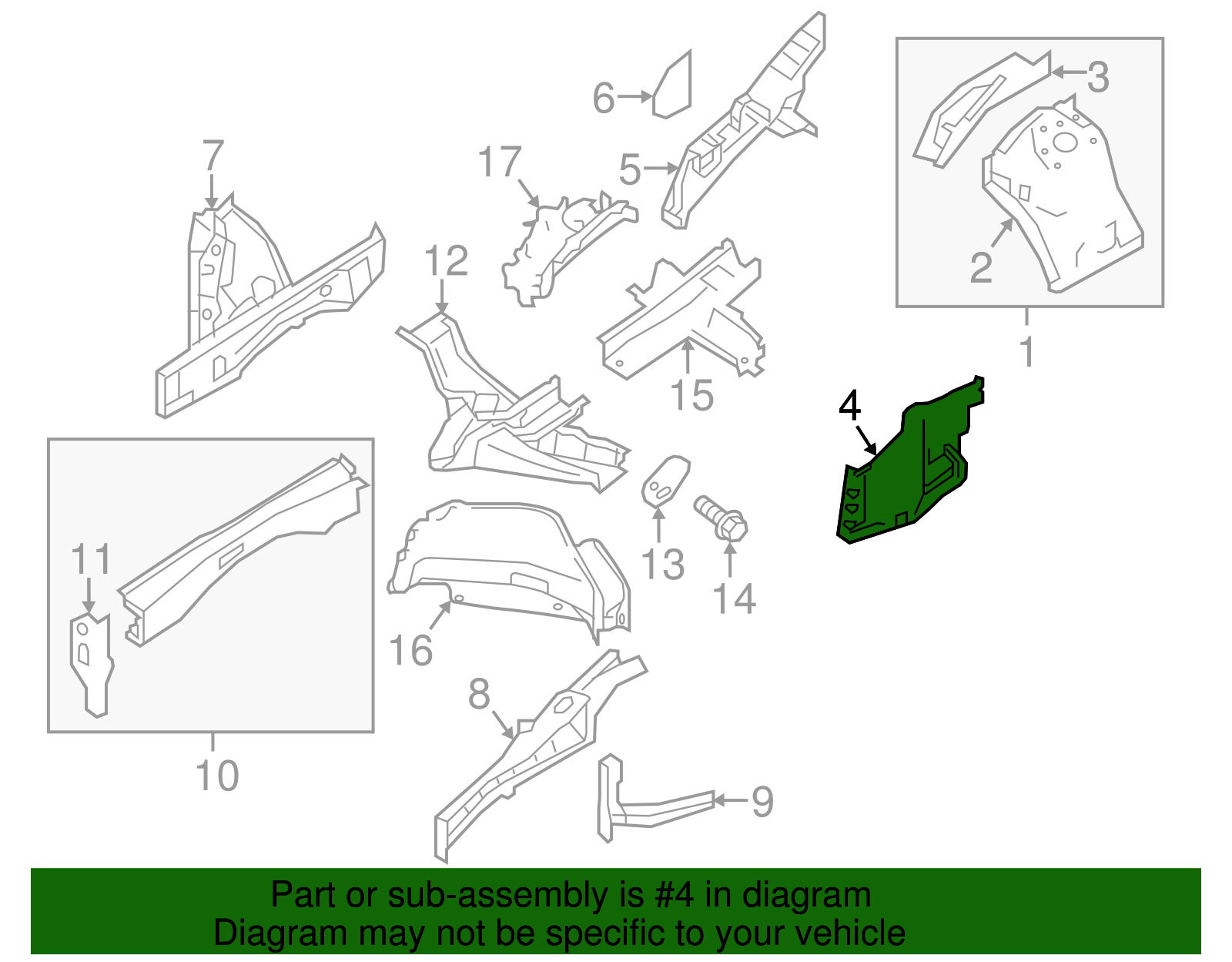 64839-9NB0B - Side Shield 2015-2020 Infiniti QX60 | INFINITI Parts ...