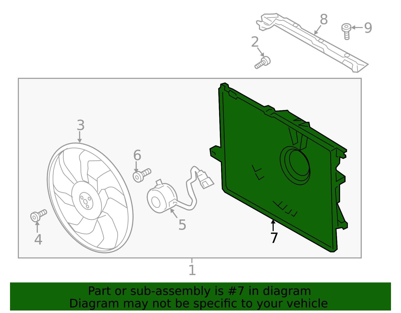 2013-2018 Hyundai Santa Fe Sport Fan Shroud 25350-4Z500 | QuirkParts