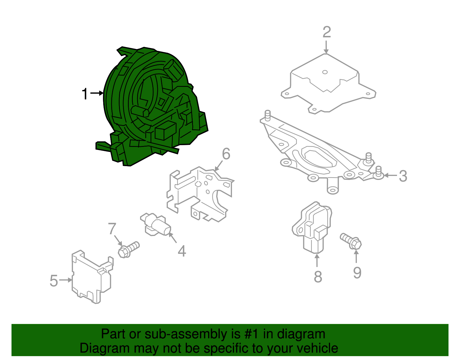 DE4A-66-CS0A - Clock Spring - 2016-2020 Mazda | Mazda Parts Factor