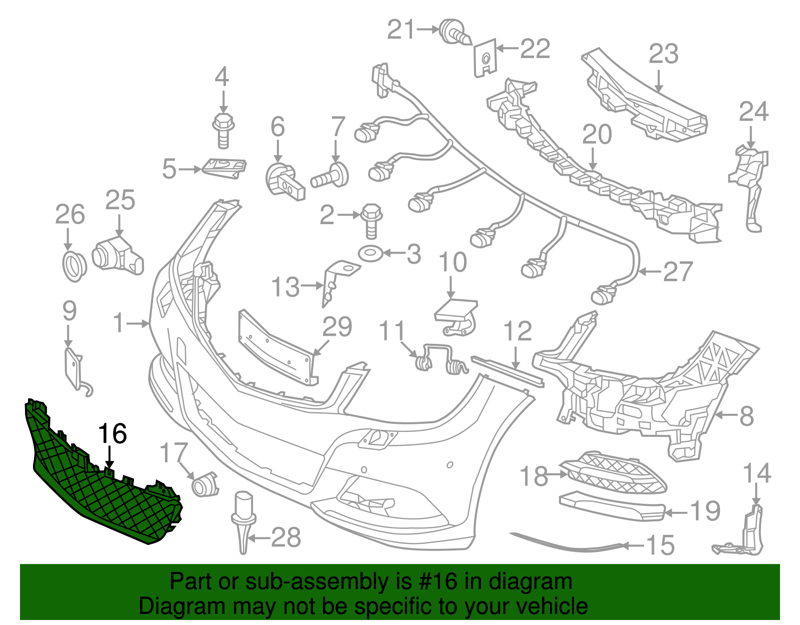 204-885-06-24 - Center Grille 2012-2015 Mercedes-Benz | Mercedes-Benz ...