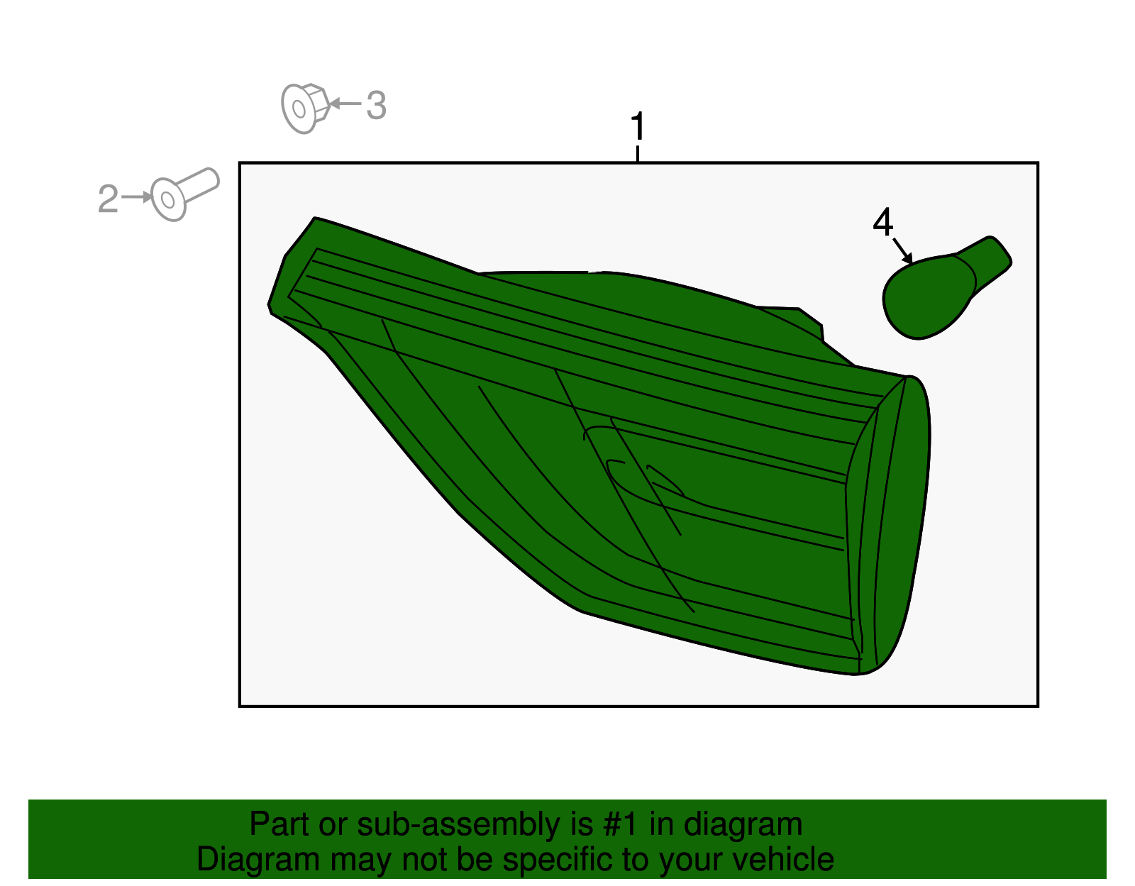 2020-2022 Kia Sportage Backup Lamp Assembly 92406-D9500 | Kia Parts Online