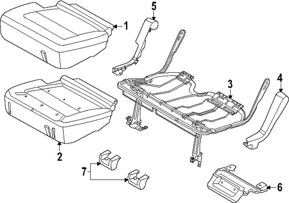 MB3Z-78606A51-A - High-Quality Seat Frame Bracket for AutoNation Parts