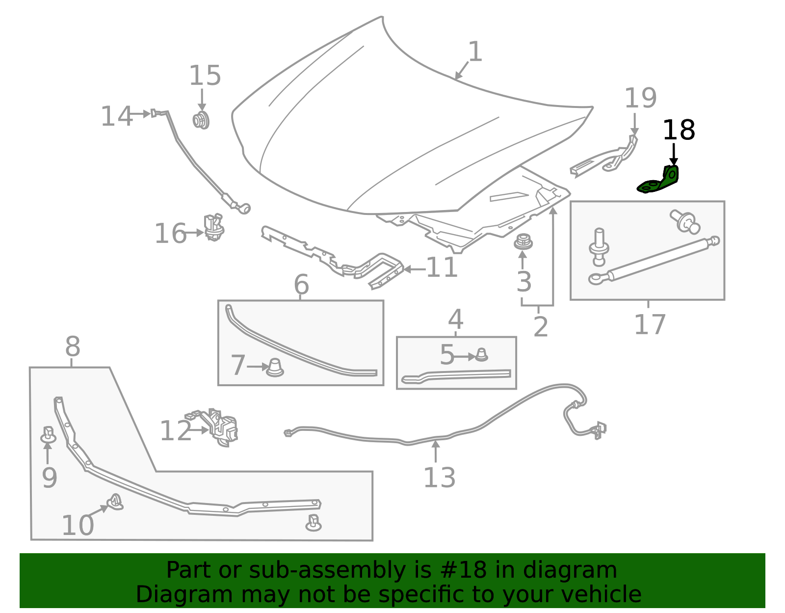 74160-T2G-A00 - Support Cylinder Bracket 2013-2017 Honda Accord | Honda ...
