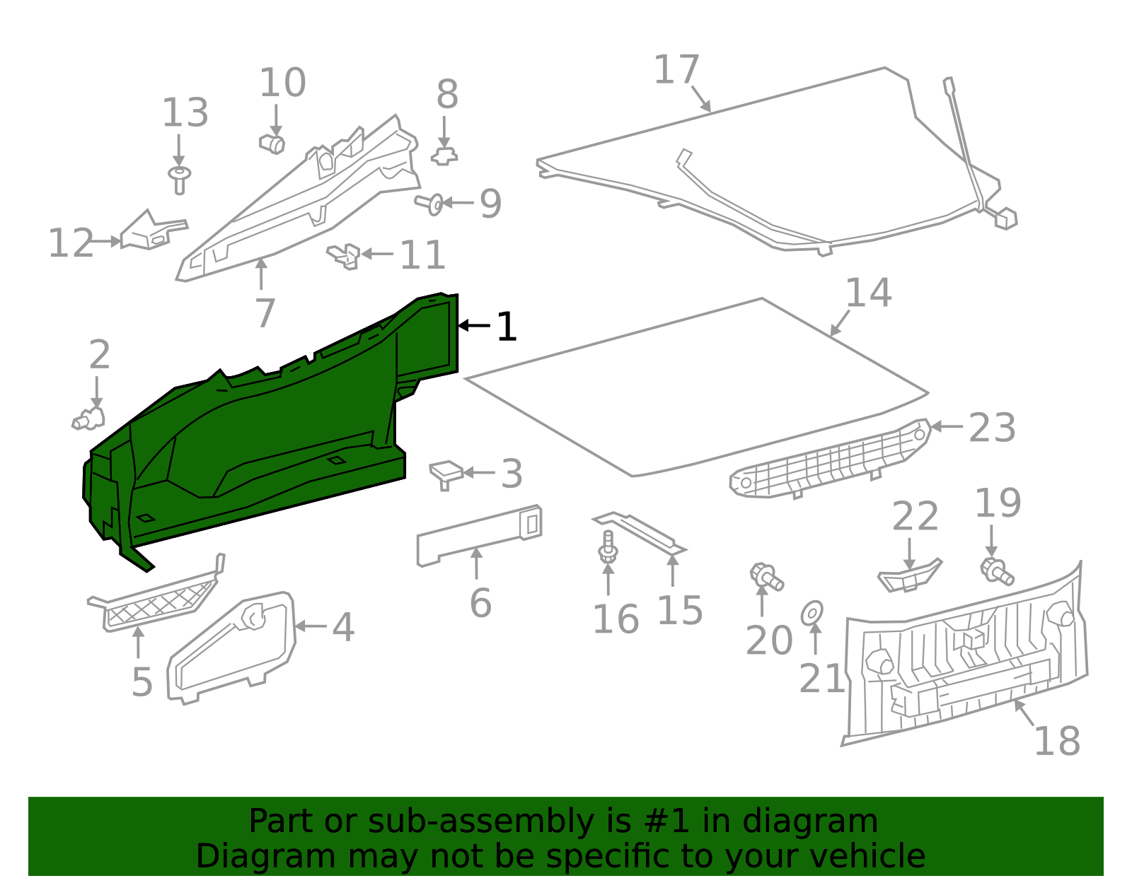 2020-2025 Toyota GR Supra Trunk Side Trim 64721-WAA01 | Toyota San ...