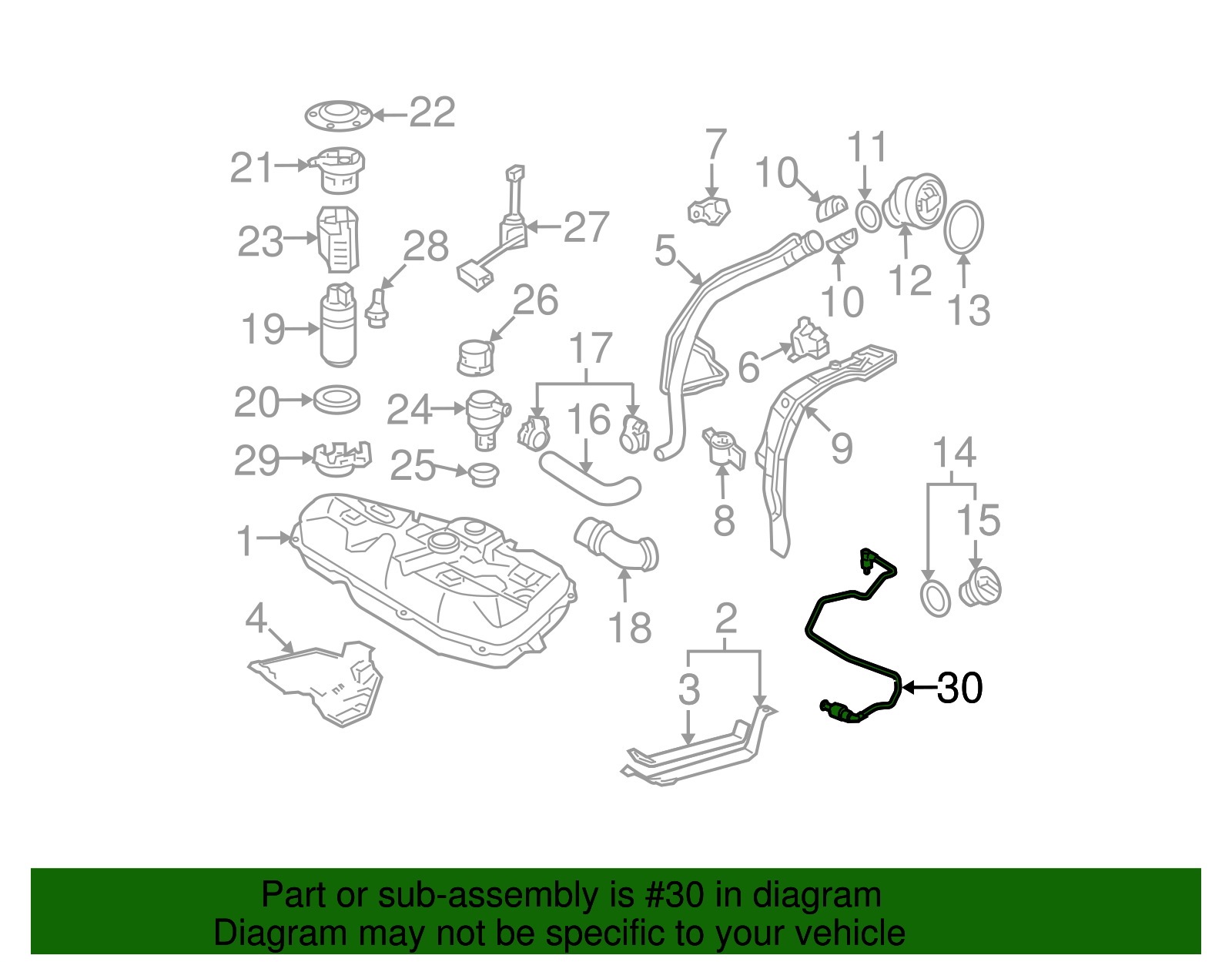 2003-2004 Toyota Corolla Tube 77209-02060 | Toyota Parts Center
