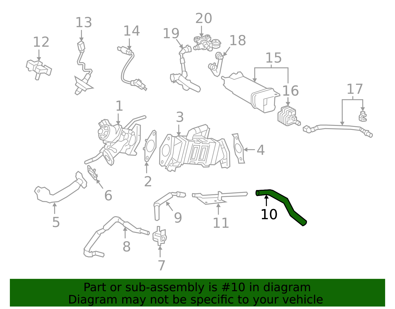 2023-2024 Toyota Corolla Vapor Hose 23826-37420 | Toyota Parts Center