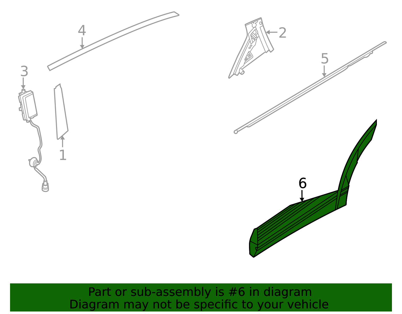 87731-CU000-EMP - Lower Molding 2023-2025 Genesis GV60 | Hyundai OEM Part