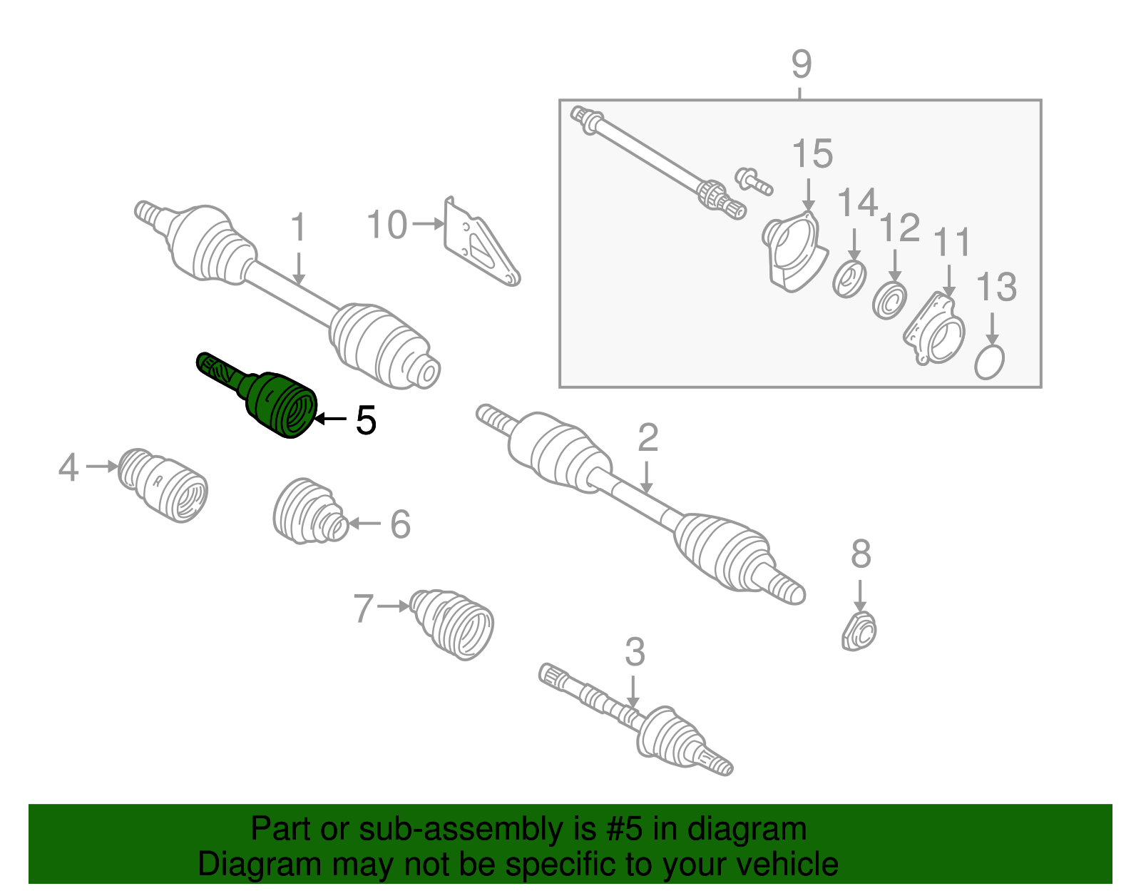 GP07-22-620 - 2004-2006 Mazda MPV - Inner Cv Joint | Mazda Part Direct
