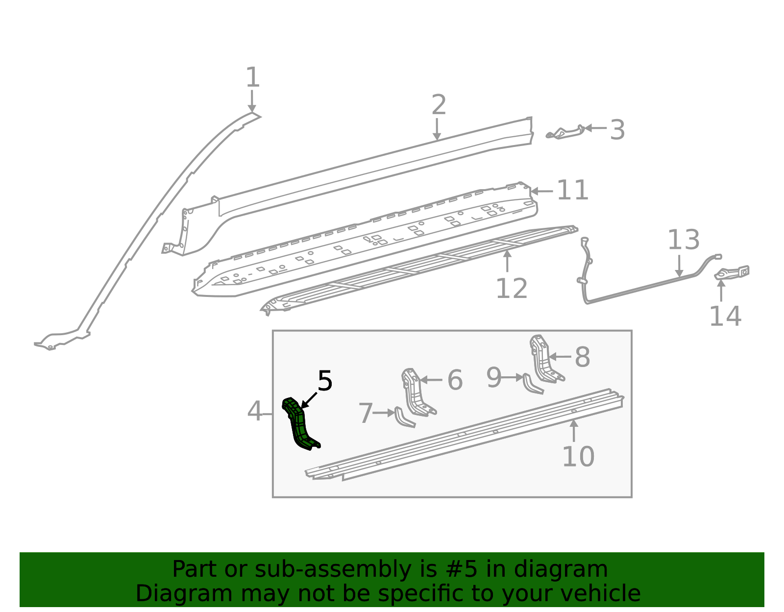 51793-60220 - High-Quality Running Board Mounting Bracket for 2022-2025 ...