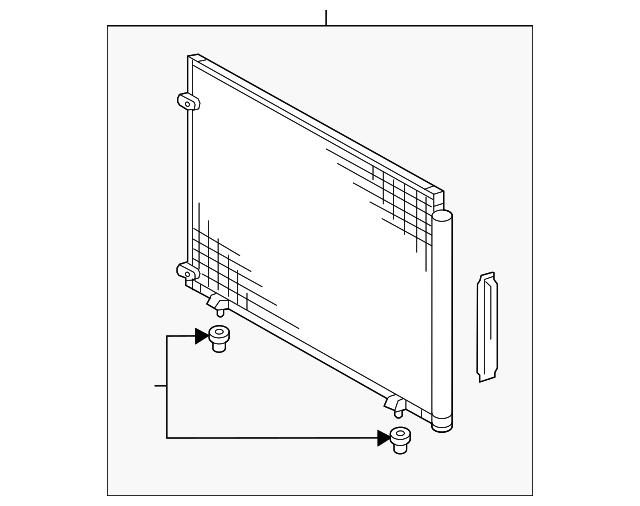 2011-2016 Toyota Sienna Condenser 88460-08020 | Toyota Parts Center