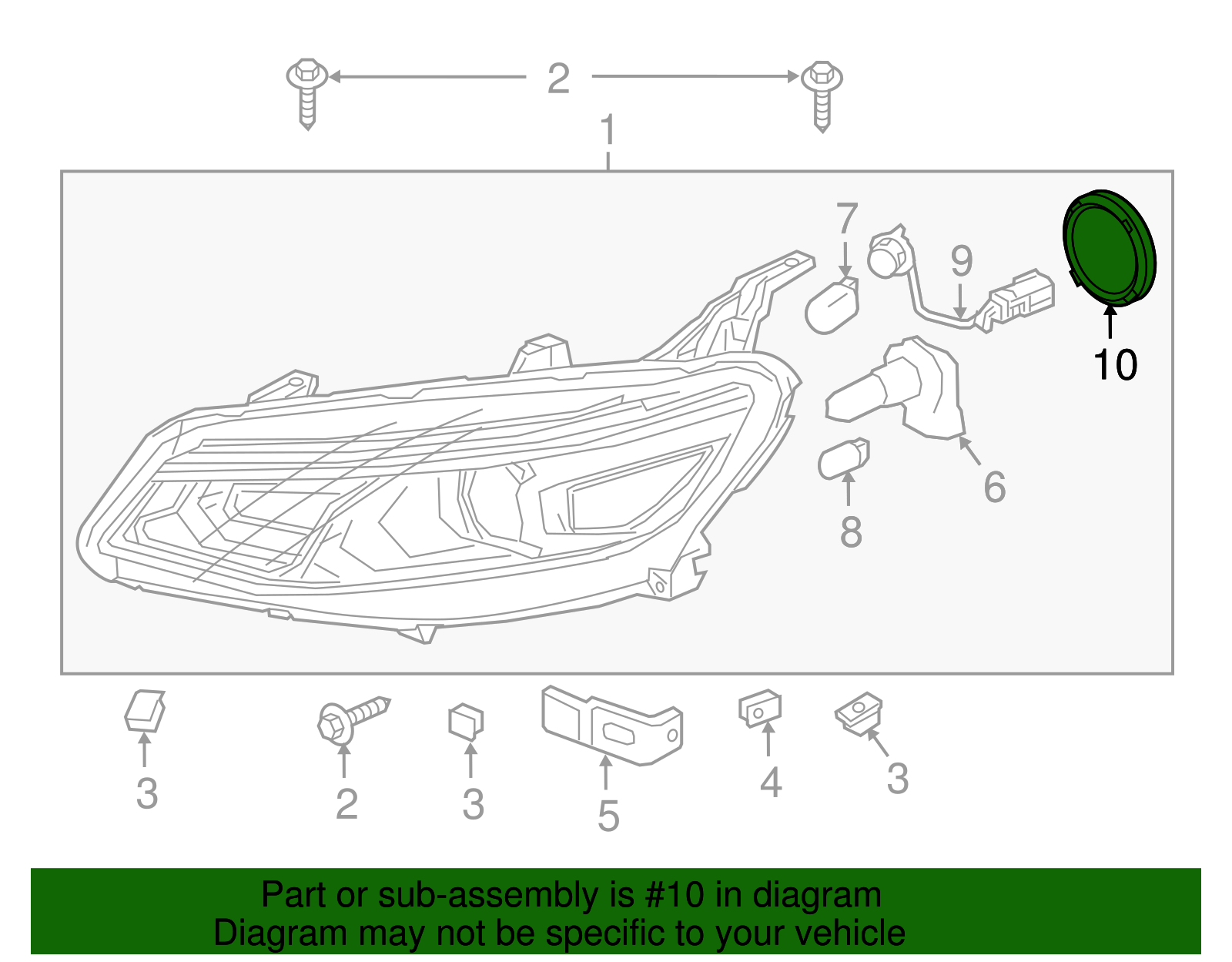 2014-2018 GM Headlamp Bulb Cover 92266966 | Shop Matick Buick GMC