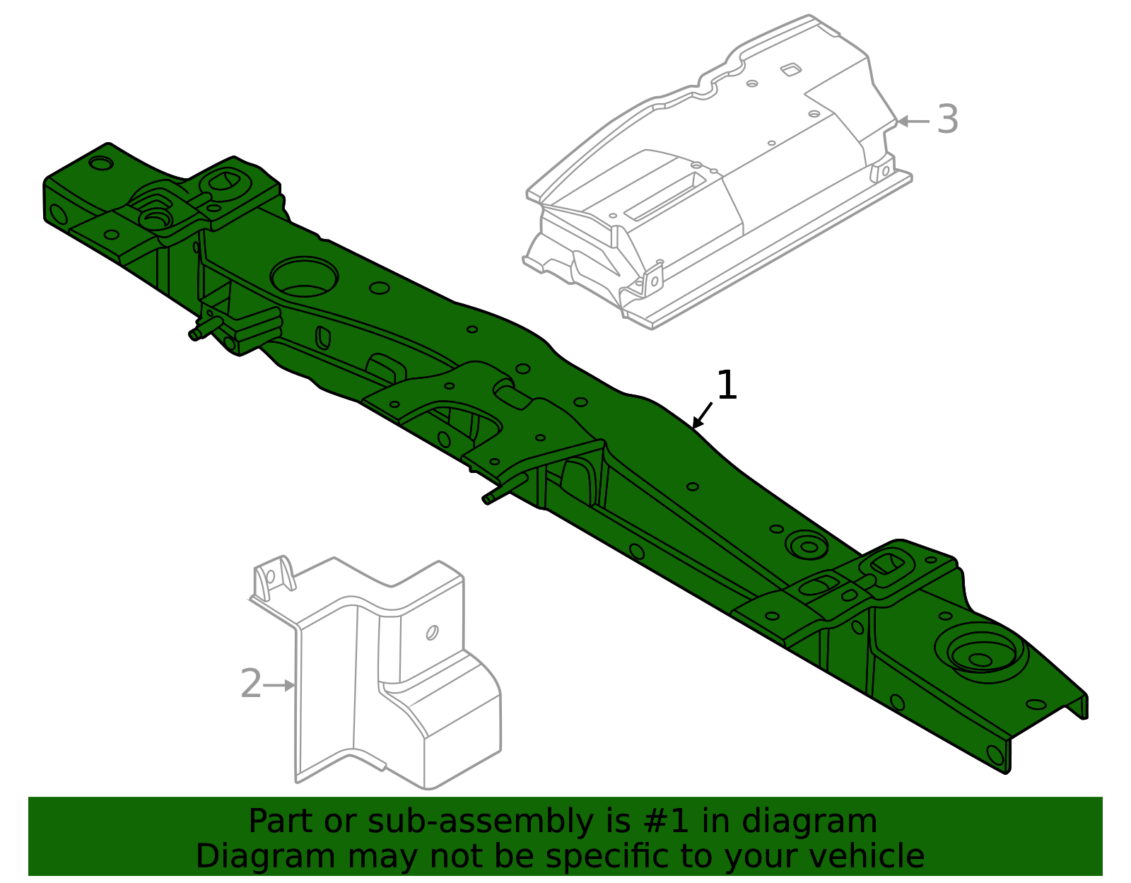 2020-2025 Nissan Versa Upper Tie Bar F2511-5EEMH | Nissan Parts Central