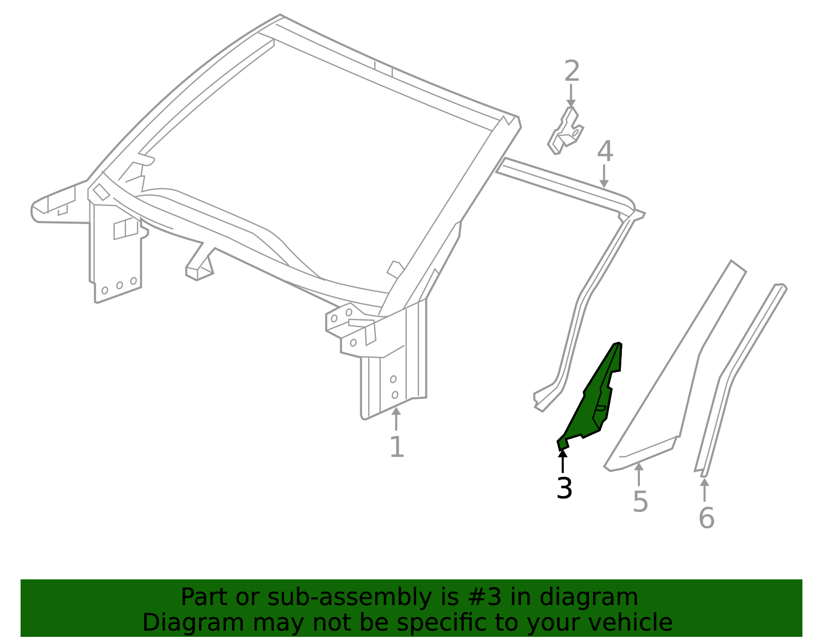2014-2019 Chevrolet Corvette Windshield Frame Lower Bracket 23164149 ...