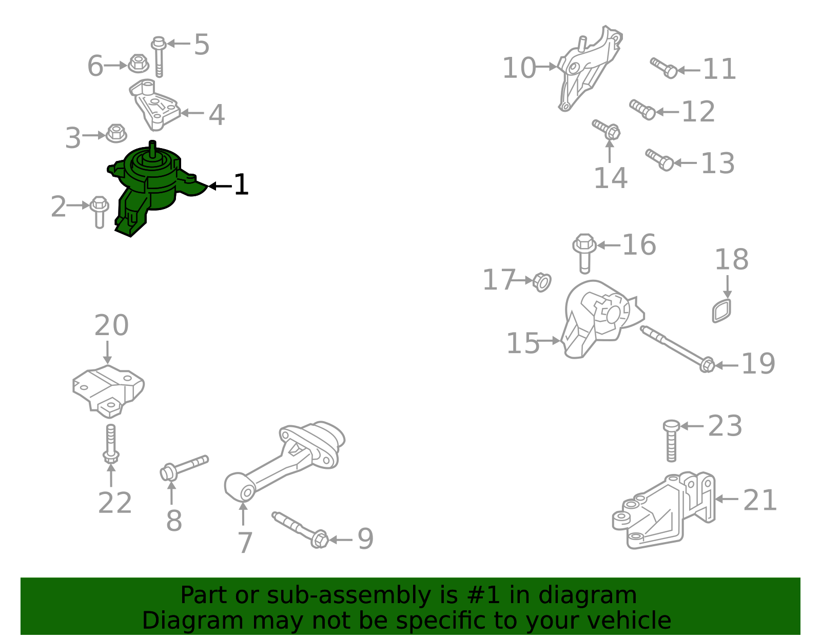 Genuine Front Mount for 2019-2020 Hyundai Santa Fe | Part# 21810-S1000 ...