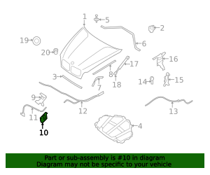 51237178753 - 2007-2014 BMW Lower Hood Latch (51-23-7-178-753) | BMW of ...