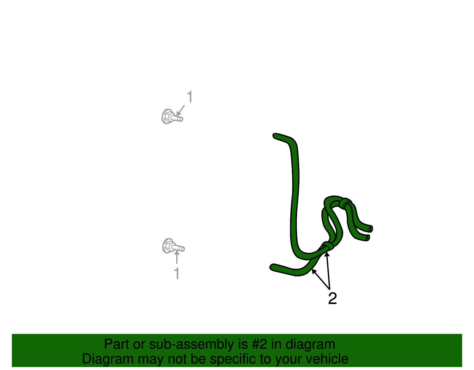 2005-2007 Mopar Automatic Transmission Oil Cooler Hose Assembly ...