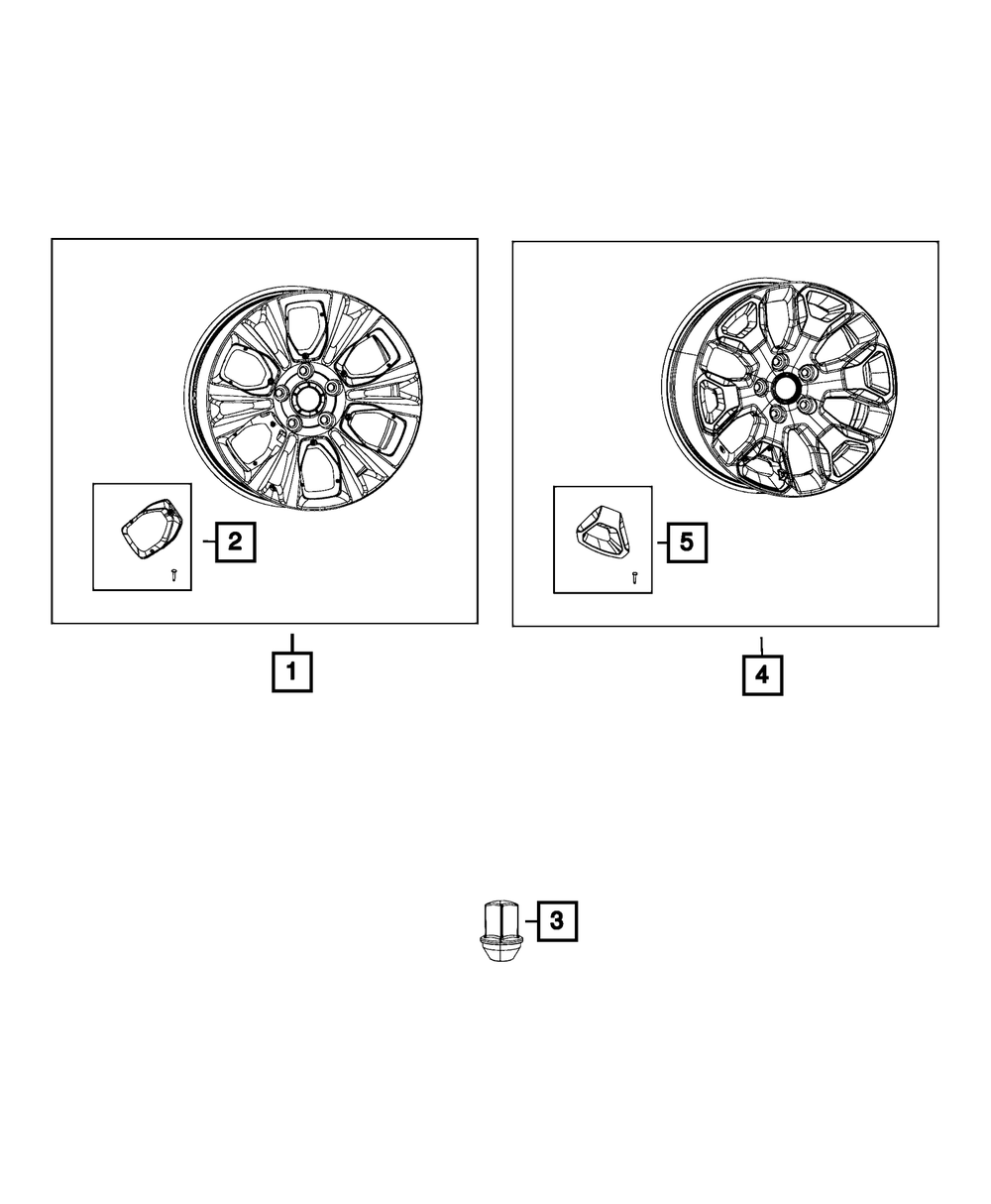 5YR77CDMAA - High-Quality Wheel Cover Insert for 2017-2018 Ram 1500 ...