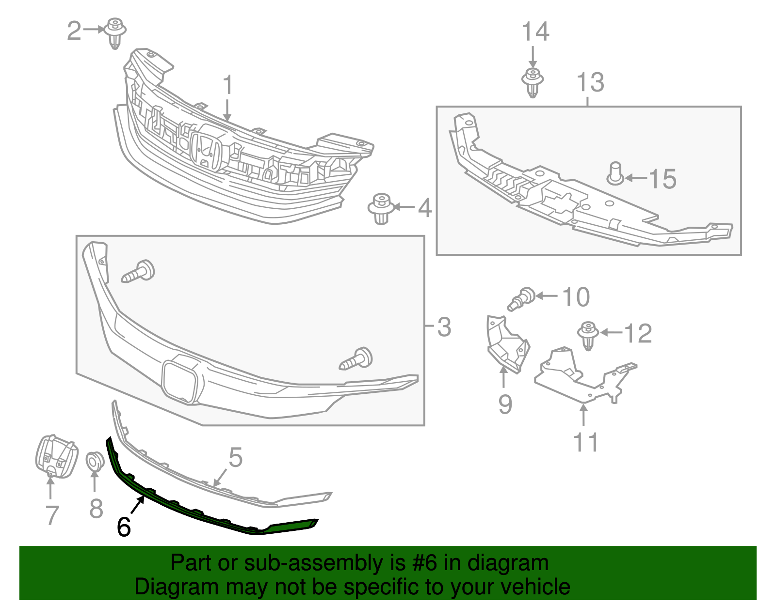 71124-T3W-J51 - Molding Strip 2017 Honda Accord | Honda Parts Online