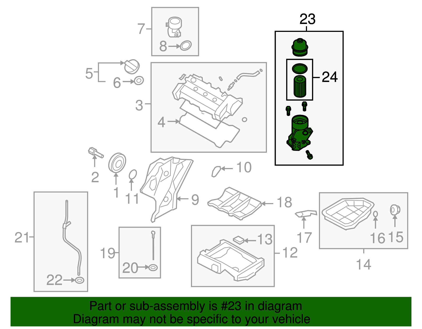 2010-2012 Hyundai Santa Fe Filter Assembly 26310-3CAA0 | OEM Parts Online