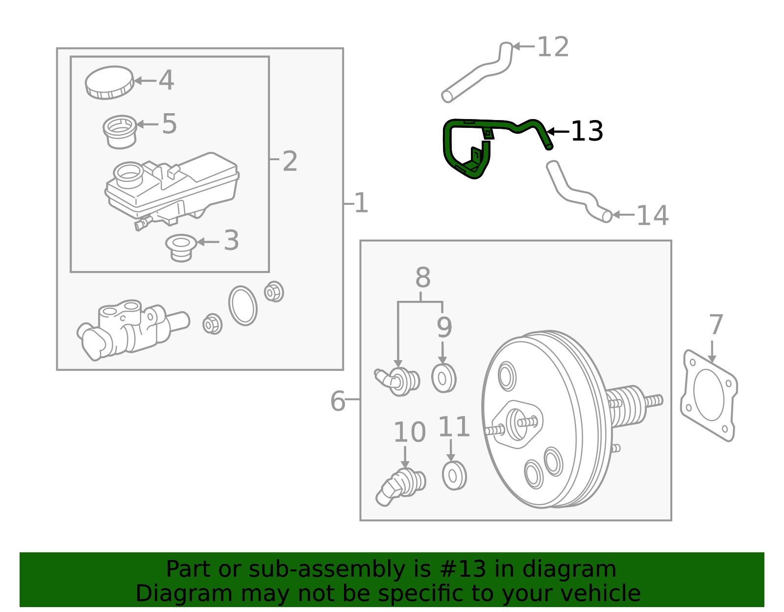 44763-12550 - High-Quality Brake Vacuum Hose Connector for 2016-2018 ...