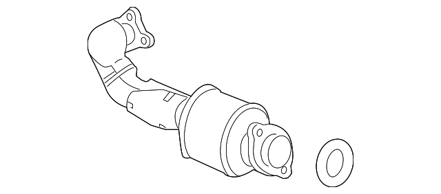22882836 - Driver Side 3-Way Catalytic Converter with Flanges, Gasket ...