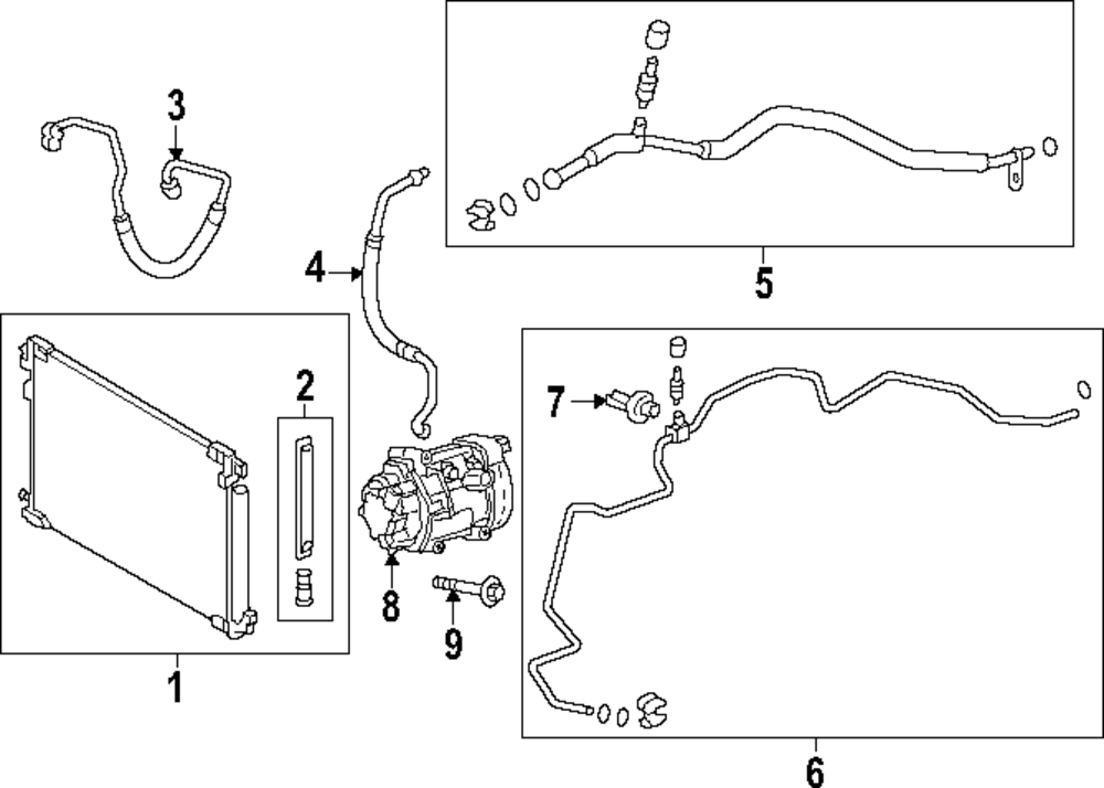 Genuine Toyota Suction Hose part# 88704-16520 for 2023-2025 Toyota ...
